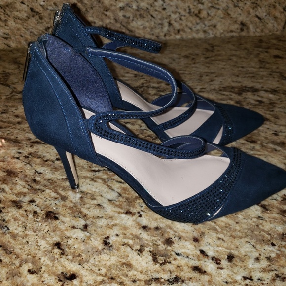 Kurt Geiger | Shoes | Navy Blue Carvelas Luna Shoes By Kurt Geiger ...